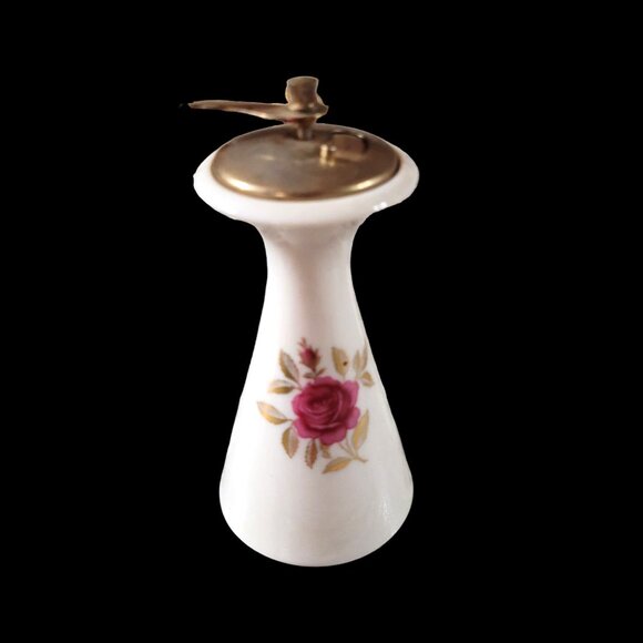 Lenox | Dining | Lenox Rhodora Pepper Mill 5 Pink Rose Gold Leaf Fine ...